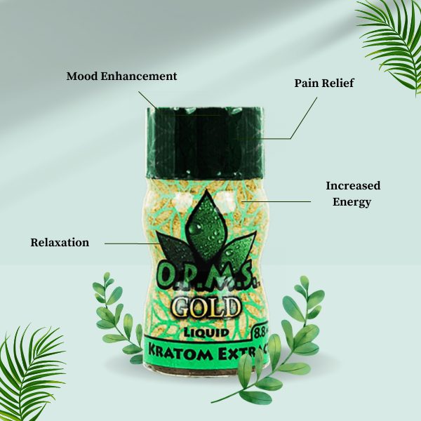 OPMS Gold Liquid Extract Shot - Green Leaf Kratom